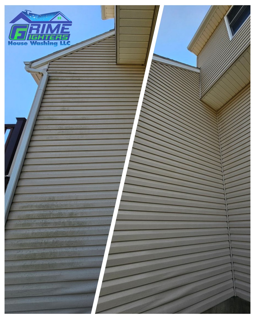 St Joseph House power washing Transformation by Grime Fighters